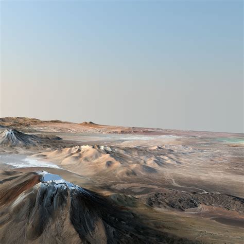 Volcano Landscape 3d Model 159 Max Obj Free3d