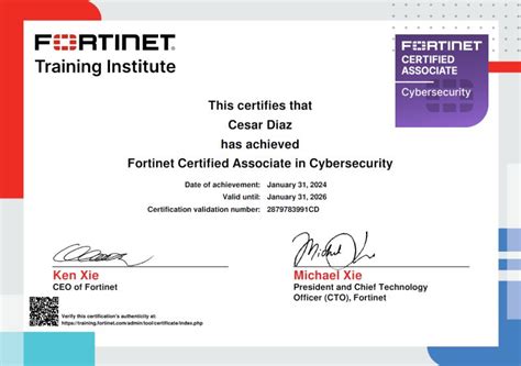 ¡me Alegra Contaros Que He Obtenido Un Nuevo Certificado Fortinet