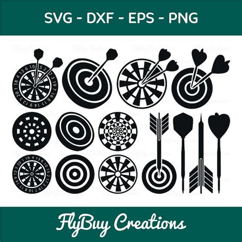 Dart SVG Bundle Dartboard Svg Target Svg Shooting Target Svg Dart Game Svg Dart Bullseye