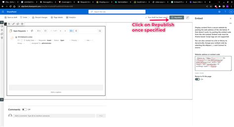 Embedding Sdp Requests View In Sharepoint Using Iframe