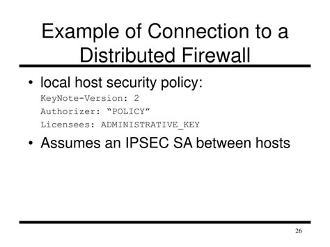 Ppt Implementing A Distributed Firewall Powerpoint Presentation Free