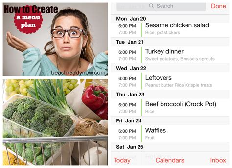 How To Create A Menu Plan Beach Ready Now