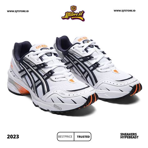 ASICS Gel-1090 White Orange - SJTSTORE