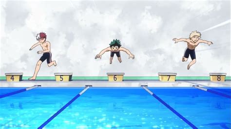 Bnha Screenshot Pool Scene My Hero Academia My Hero Academia Memes Hero