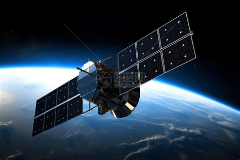 太阳能卫星绕地球运行图片素材 正版创意图片600029599 摄图网