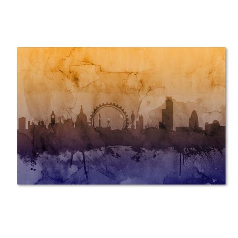 Trademark Fine Art Framed 16 In H X 24 In W Cityscape Print On Canvas