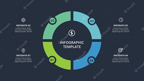 Premium Vector Diagram Concept For Infographic With 4 Steps Options Parts Or Processes