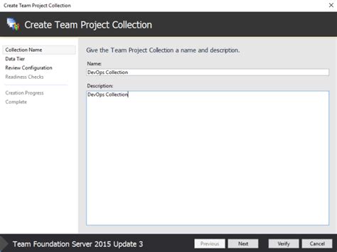 Working With Project Collection In Tfs