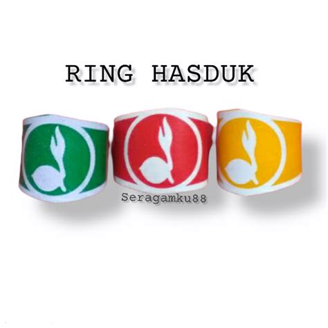3 Pcs Ring Hasduk Kolong Pramuka Merah Hijau Kuning Kolong Ring Kaleb Hasduk Dasi