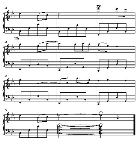 听妈妈讲那过去的事情 钢琴谱钢琴曲 中国名曲 歌谱简谱网