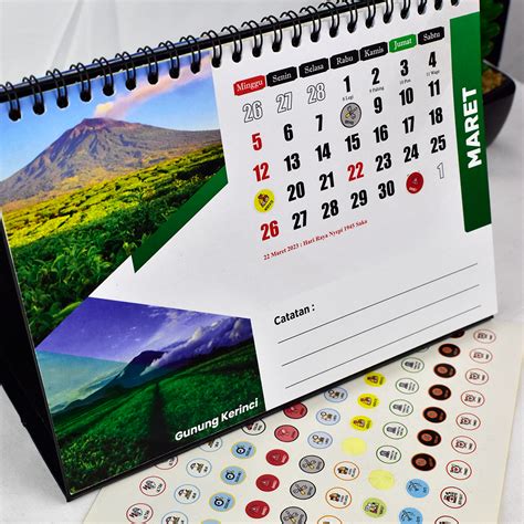 Jual Cetak Kalender 2025 Custom Kalender Duduk Tahun 2025 Custom