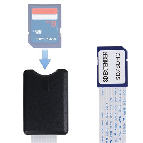 Sd Sdhc Sdxc Card Male To Female Flexible Extension Adapter Cable 48cm 60cm Shopee Philippines