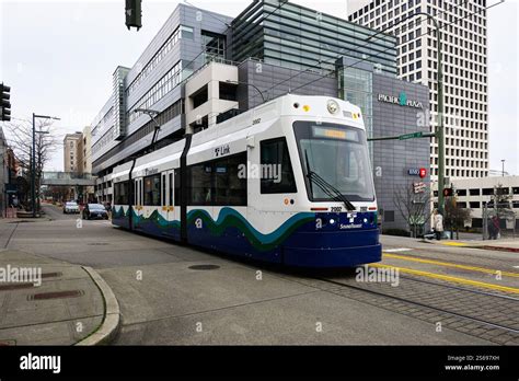 Tacoma Wa Usa January 14 2025 Sound Transit Tacoma Link Light