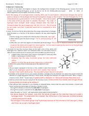 Problem Set 1 ANS Biochemistry Problem Set 1 August 22 2016 Problem Set 1 Solution Key 1 5