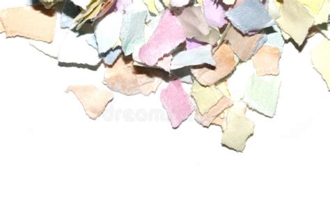 Torn Paper Layers Little Rainbow Confetti Colour Delicate Abstract