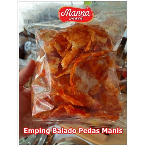 Jual Emping Balado Pedas Manis 200 Gram Shopee Indonesia