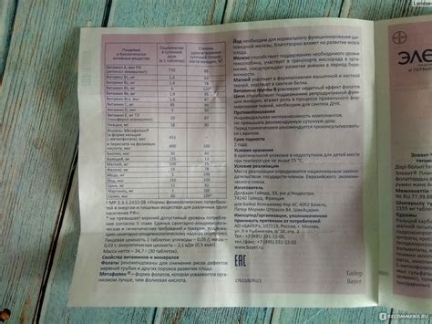 БАД Bayer Элевит планирование и первый триместр - «Элевит 1 триместр ...