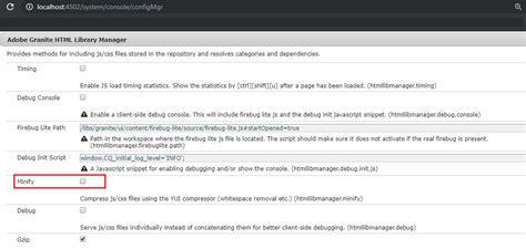 How To Disable The Minification For Client Libraries In Adobe