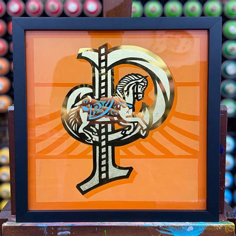 Niko Alexander P Is For Prance Gold Leaf And Enamel On Glass Mn Art