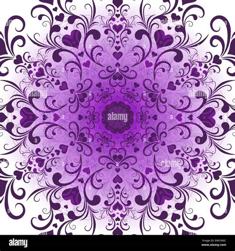 Violet Round Pattern Stock Vector Image And Art Alamy