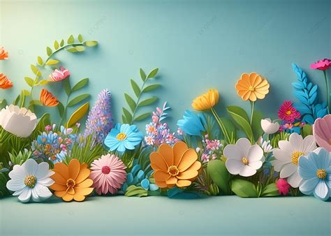 3d Flower Garden Background Garden Background Background Flower 3d