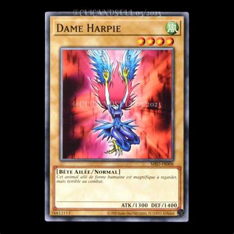 Carte Yu Gi Oh Mrd Fr008 Dame Harpie Cdiscount Jeux Jouets