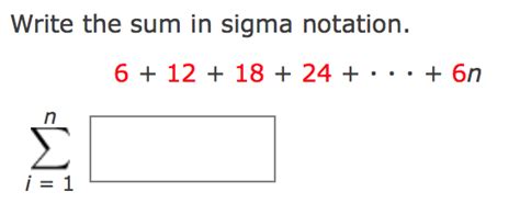Answered Write The Sum In Sigma Notation 6 12 Bartleby