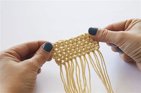 How to make macramé fringe The Blog US UK