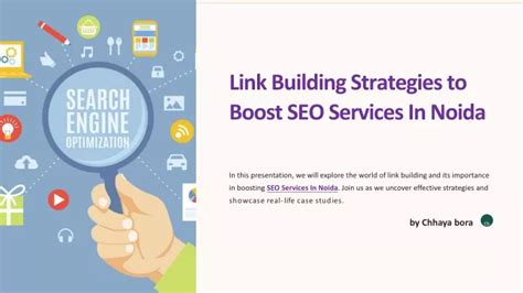 PPT Link Building Strategies To Boost SEO Services In Noida