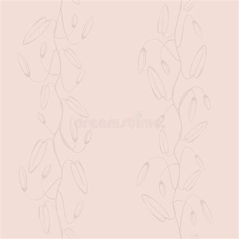 Seamless Bindweed Pattern On A Colored Background Vector Vector Stock