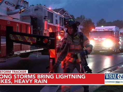 Black Smoke Everywhere Lightning Strike Sparks Home Fire In