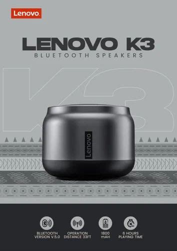 Black Lenovo Bluetooth Speaker At Piece In Chennai Id