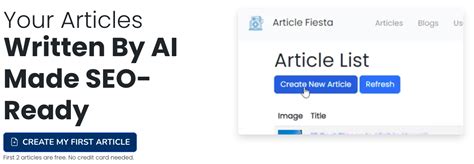 Article Fiesta A Tool To Create Seo Optimized Articles