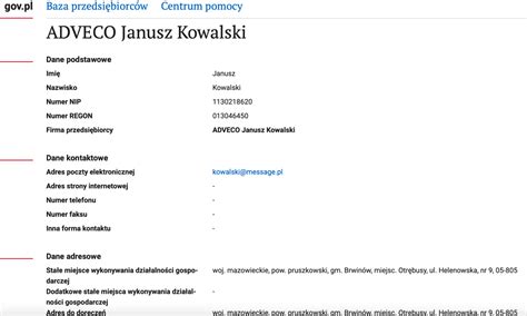 Jak sprawdzić firmę w CEIDG inBillo zarządzanie bezpiecznymi