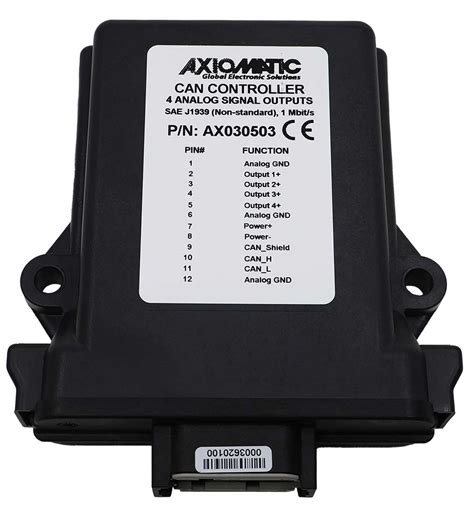 4 Analog Signal Outputs Can Controller Sae J1939 250 Kbps