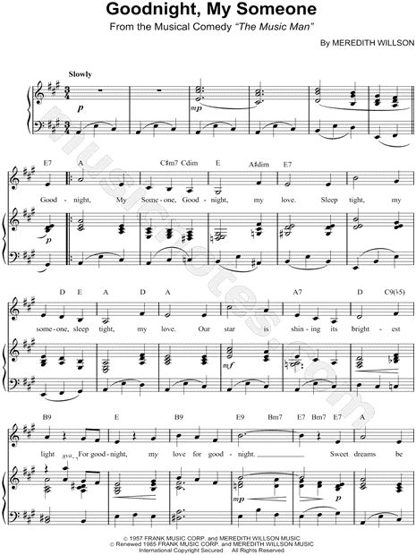 Barbara Cook Goodnight My Someone Sheet Music In A Major