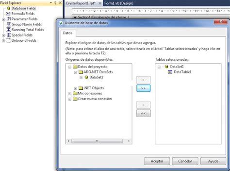 Exportar Un Datagridview A Crystal Report