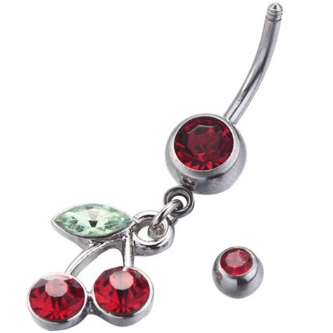 Cherry Cute Belly Button Ring Navel Ring Navel Button Piercing Body