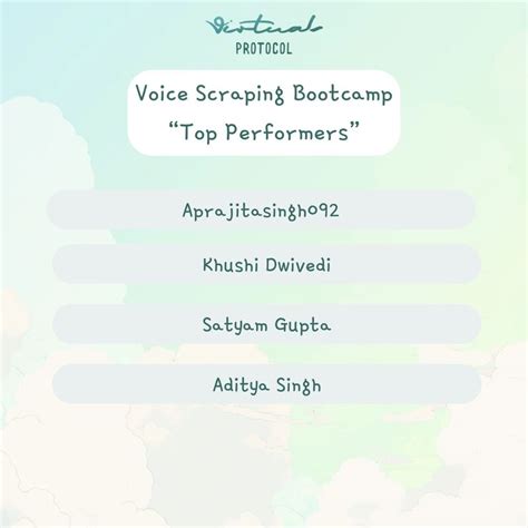 payal dabas on linkedin voicescrapingchallenge virtualsprotocol
