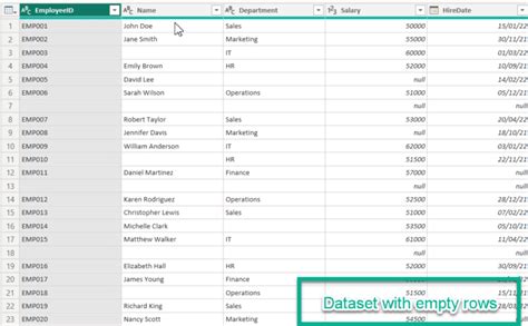 How Can I Filter Blank Rows From My Dataset In Power Bi