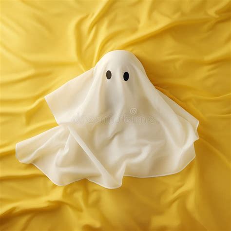 Ai Generated Illustration Of A White Ethereal Ghost Atop A Bed Of