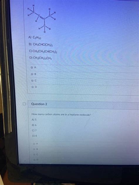 Get Answer A C3h10 B Ch3chc Ch3 2 C Ch3 Ch Ch Ch3 2 D Ch Ch2 2ch3 Oa Transtutors