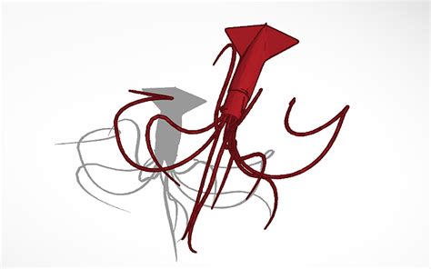 3d Design Squid Tinkercad