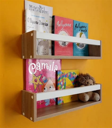 Prateleira Revisteiro De parede Infantil Nicho Pelúcia u m