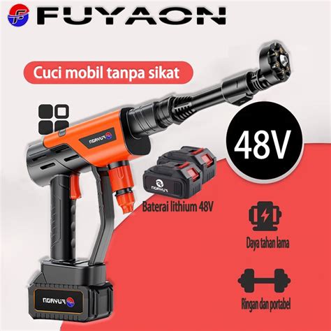 Jual Cod High Pressure Washer Jet Cleaner Alat Cuci Mobil Cordless