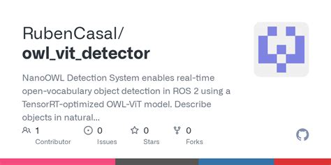 Github Rubencasalowlvitdetector Nanoowl Detection System Enables
