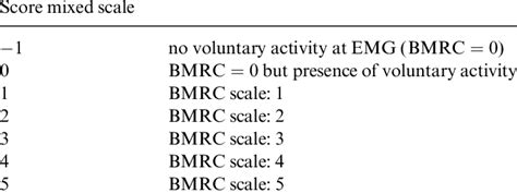 Clinical Neurophysiological Mixed Scale Download Table