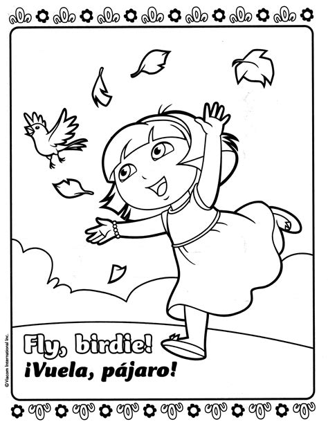 صور الجميلة دورا Dora Coloring جاهزة للطباعة والتلوين المجموعة الخامسة