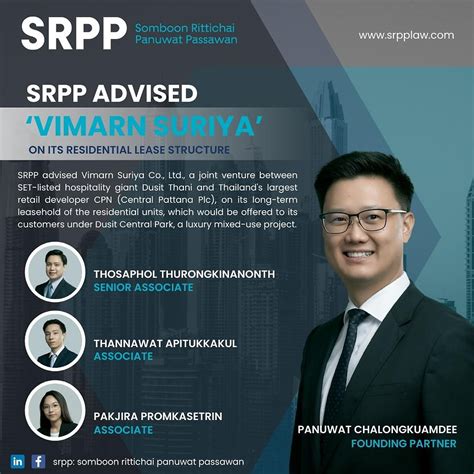 Srpp Advised ‘vimarn Suriya On Its Residential Lease Structure