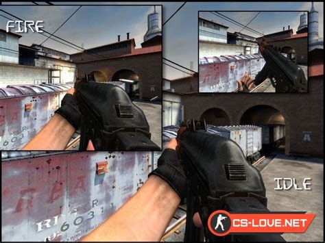 Скачать модель оружия Galil Aks 74u для Css
